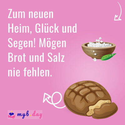 Brot und Salz zum Einzug: Geschenk mit Bedeutung